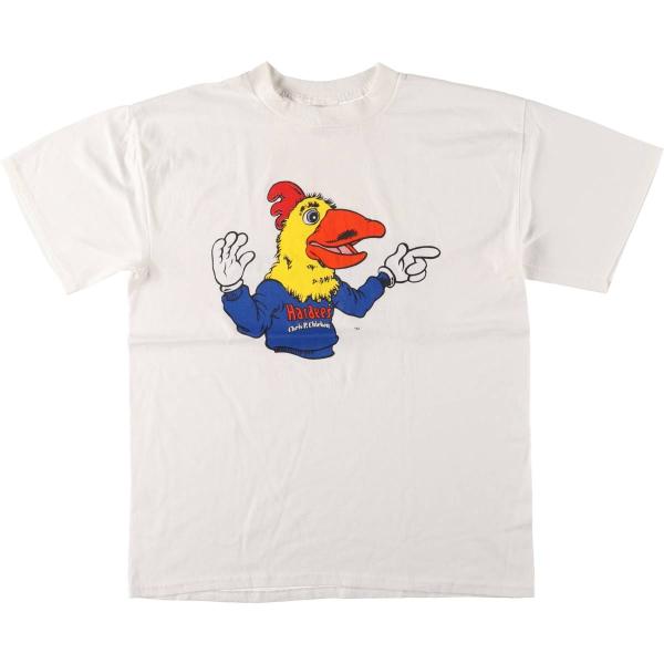 【コンディション】ランク：C【サイズ】着用感：メンズL表記サイズ：L着丈：66cm身幅：51.5cm肩幅：51.5cm袖丈：19.5cm【商品詳細】商品名：古着 90年代 EXPRESS HARDEE'S ハーディーズ アドバタイジングTシ...