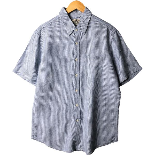 【コンディション】ランク：B【サイズ】着用感：メンズM表記サイズ：M着丈：79cm身幅：57cm肩幅：48cm袖丈：26.5cm【商品詳細】商品名：古着 90~00年代 エルエルビーン L.L.Bean SLIGHTLY FITTED スト...