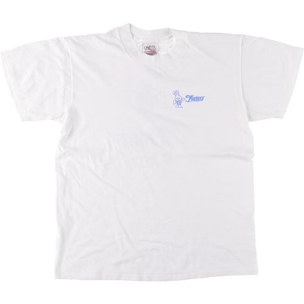 【コンディション】ランク：C【サイズ】着用感：メンズL表記サイズ：L着丈：63cm身幅：52cm肩幅：47.5cm袖丈：17.5cm【商品詳細】商品名：古着 90年代 オニータ ONEITA Fosters Freeze フォスターズフリー...