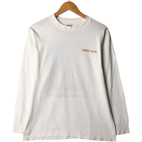 【コンディション】ランク：C【サイズ】着用感：メンズM表記サイズ：M着丈：63cm身幅：47.5cm肩幅：48cm袖丈：54.5cm【商品詳細】商品名：古着 90年代 MURINA ロングTシャツ ロンT USA製 メンズM相当 ヴィンテー...