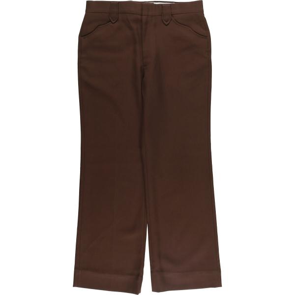 【コンディション】ランク：C【サイズ】着用感：メンズw33表記サイズ：不明ウエスト：84cm股上：27.5cm股下：73cmもも周り：61cm裾周り：50cm【商品詳細】商品名：古着 60~70年代 MESQUITE ウールパンツ フレアパ...