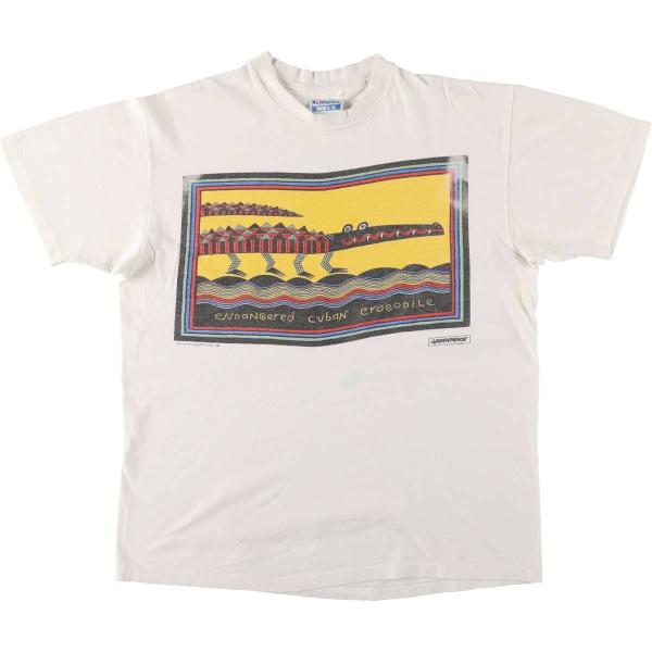 【コンディション】ランク：C【サイズ】着用感：メンズL表記サイズ：L着丈：65.5cm身幅：53cm肩幅：47.5cm袖丈：19cm【商品詳細】商品名：古着 80年代 ヘインズ Hanes BEEFY-T 青タグ Judy Kensley ...