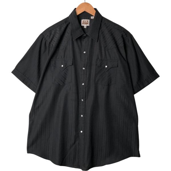 【コンディション】ランク：C【サイズ】着用感：メンズXL表記サイズ：XL着丈：75.5cm身幅：65.5cm肩幅：51cm袖丈：24.5cm【商品詳細】商品名：古着 ELY CATTLEMAN 半袖 ウエスタンシャツ メンズXL相当 /ea...