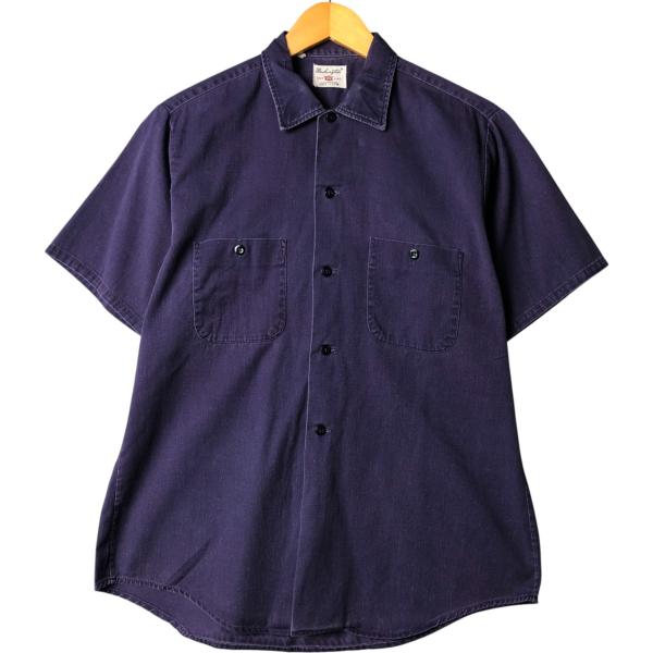 【コンディション】ランク：C【サイズ】着用感：メンズM表記サイズ：M着丈：72.5cm身幅：55.5cm肩幅：43.5cm袖丈：23cm【商品詳細】商品名：古着 Washington Dee Cee 半袖 ワークシャツ USA製 メンズM相...