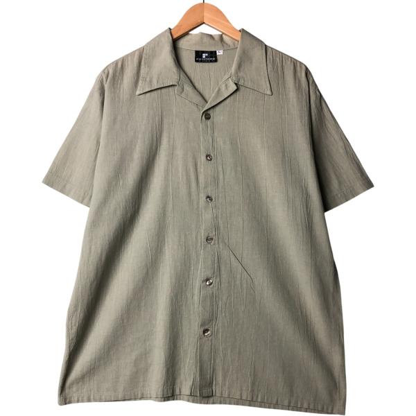 【コンディション】ランク：C【サイズ】着用感：メンズL表記サイズ：L着丈：74cm身幅：58.5cm肩幅：53.5cm袖丈：22cm【商品詳細】商品名：古着 ポジターノ POSITANO 半袖 オープンカラー コットンシャツ ボックスシャツ...