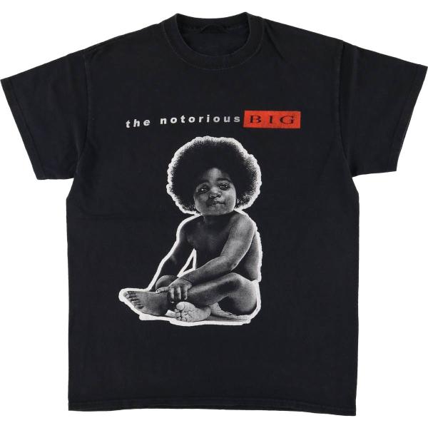 【コンディション】ランク：C【サイズ】着用感：メンズM表記サイズ：不明着丈：65cm身幅：51.5cm肩幅：44cm袖丈：15.5cm【商品詳細】商品名：古着 THE NOTORIOUS BIG ノトーリアス B.I.G. ラップTシャツ ...