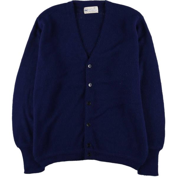 【コンディション】ランク：B【サイズ】着用感：メンズM表記サイズ：M着丈：66cm身幅：57cm肩幅：45cm袖丈：66cm【商品詳細】商品名：古着 70年代 THE KIMBERTON Pickering ニットカーディガン メンズM相当...