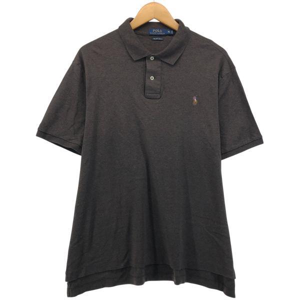 【コンディション】ランク：B【サイズ】着用感：メンズXL表記サイズ：XL着丈：72cm身幅：59cm肩幅：49cm袖丈：24cm【商品詳細】商品名：古着 ラルフローレン Ralph Lauren POLO RALPH LAUREN PIMA...