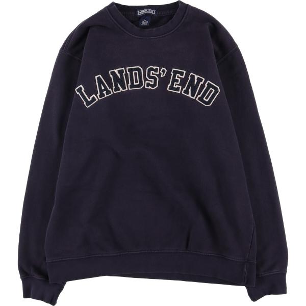 【コンディション】ランク：B【サイズ】着用感：メンズM表記サイズ：M着丈：62.5cm身幅：54.5cm肩幅：47cm袖丈：57.5cm【商品詳細】商品名：古着 00年代 ランズエンド LANDS' END ロゴスウェットシャツ トレーナー...