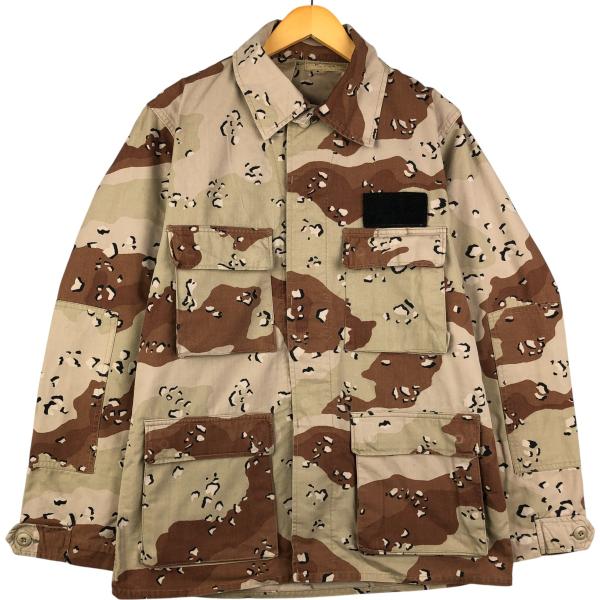 【コンディション】ランク：C【サイズ】着用感：メンズM表記サイズ：MEDIUM-REGULAR着丈：76cm身幅：56cm肩幅：46.5cm袖丈：64cm【商品詳細】商品名：古着 80年代 米軍実品 迷彩柄 6C デザートチョコチップカモ ...