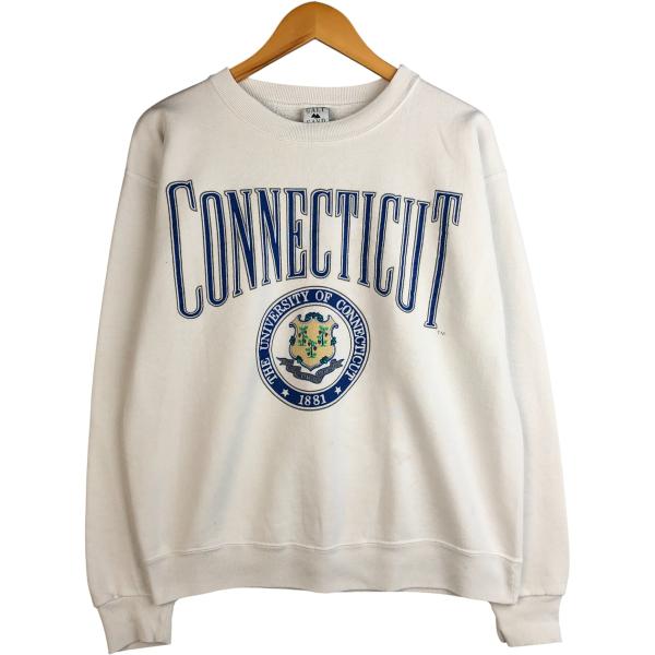 【コンディション】ランク：C【サイズ】着用感：メンズL表記サイズ：L着丈：59.5cm身幅：58.5cm肩幅：51cm袖丈：59.5cm【商品詳細】商品名：古着 90年代 GALT SAND カレッジスウェットシャツ トレーナー USA製 ...