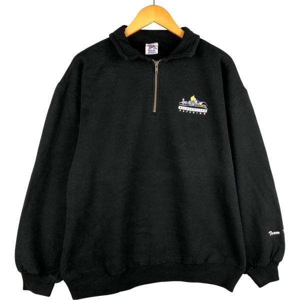 【コンディション】ランク：C【サイズ】着用感：メンズXL表記サイズ：XL着丈：65cm身幅：58.5cm肩幅：58cm袖丈：56.5cm【商品詳細】商品名：古着 80~90年代 ジャージーズ Jerzees SUPER SWEATS ハーフ...