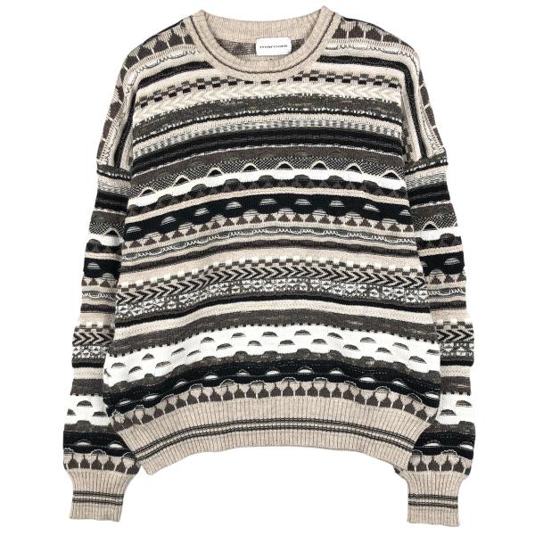 【コンディション】ランク：C【サイズ】着用感：メンズL表記サイズ：L着丈：58cm身幅：56.5cm肩幅：63cm袖丈：52cm【商品詳細】商品名：古着 marconi 総柄 3Dニットセーター メンズL相当 /eaa599628 【中古】...