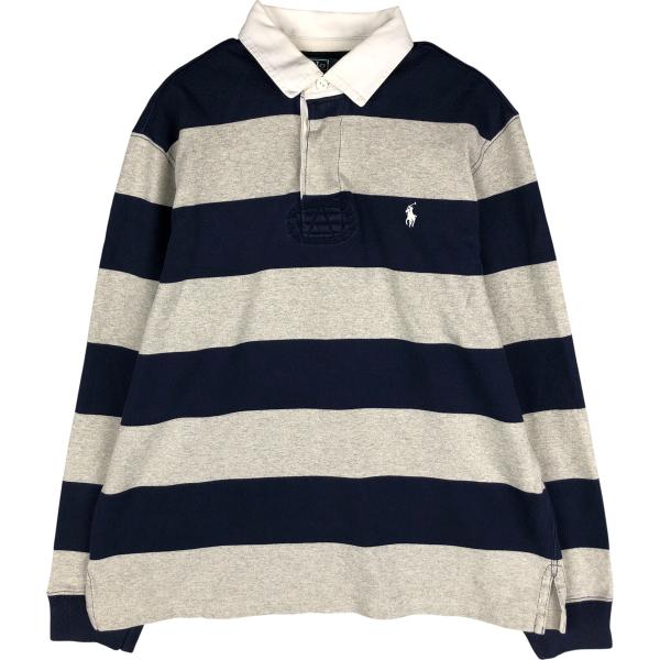 【コンディション】ランク：C【サイズ】着用感：メンズL表記サイズ：L着丈：68cm身幅：57cm肩幅：44cm袖丈：61cm【商品詳細】商品名：古着 ラルフローレン Ralph Lauren POLO by Ralph Lauren CUS...