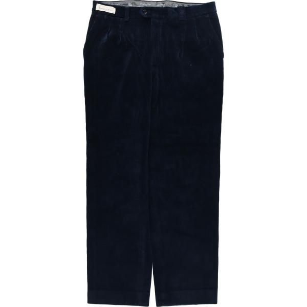 【コンディション】ランク：C【サイズ】着用感：メンズw34表記サイズ：464ウエスト：88cm股上：35cm股下：78cmもも周り：66cm裾周り：44cm【商品詳細】商品名：古着 RIGOLETTO 太畝 ツータック コーデュロイパンツ ...