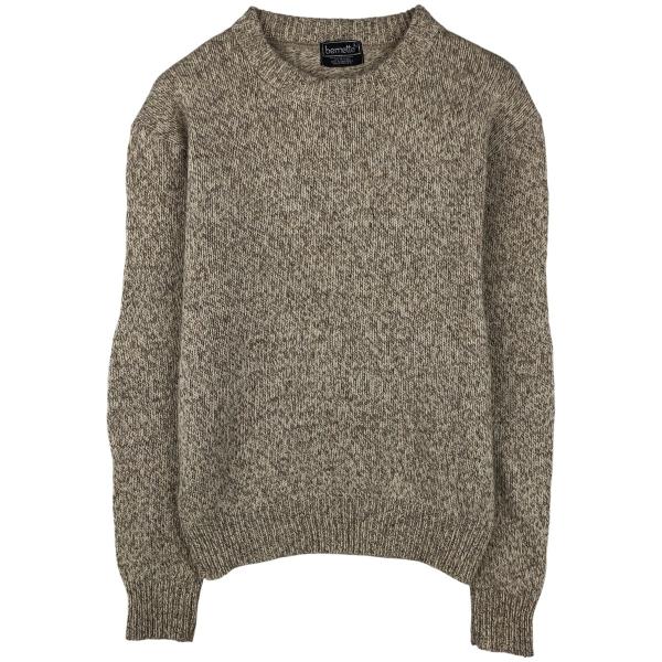 【コンディション】ランク：B【サイズ】着用感：メンズL表記サイズ：L着丈：62cm身幅：52cm肩幅：51.5cm袖丈：64.5cm【商品詳細】商品名：古着 Bernette ウールニットセーター USA製 メンズL相当 /eaa60468...