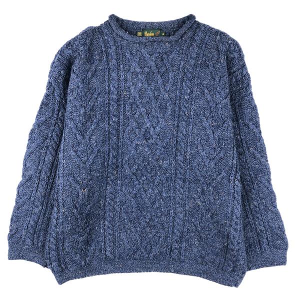 【コンディション】ランク：C【サイズ】着用感：メンズM表記サイズ：M着丈：59cm身幅：58cm裄丈：77cm袖丈(脇下計測)：47cm【商品詳細】商品名：古着 Bracken Countrywear タートルネック フィッシャーマン アラ...