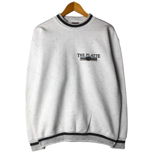 【コンディション】ランク：C【サイズ】着用感：メンズL表記サイズ：LARGE着丈：66cm身幅：55.5cm肩幅：53.5cm袖丈：59.5cm【商品詳細】商品名：古着 90年代 オニータ ONEITA POWER-SWEATS プリントス...