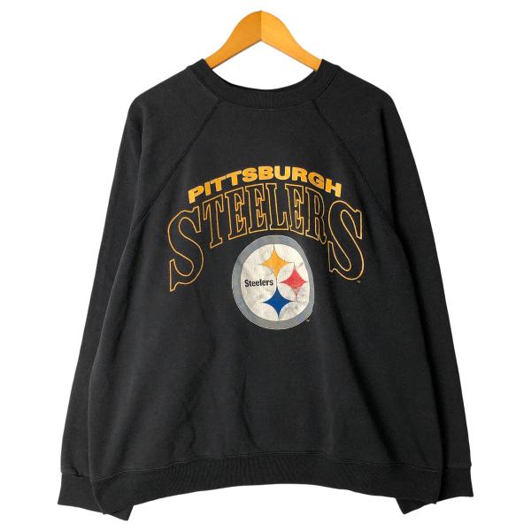 【コンディション】ランク：C【サイズ】着用感：メンズXXL表記サイズ：2x-large着丈：59.5cm身幅：68.5cm裄丈：87cm袖丈(脇下計測)：52cm【商品詳細】商品名：古着 90年代 Jostens NFL PITTSBURG...