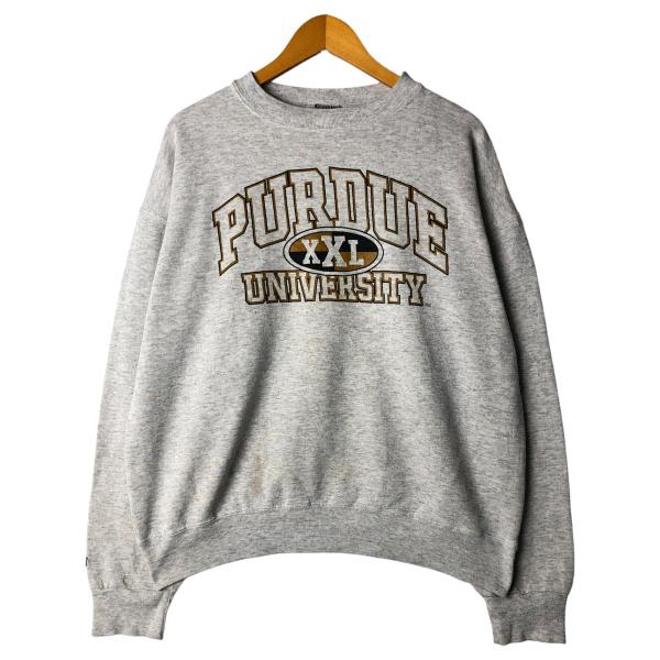 【コンディション】ランク：C【サイズ】着用感：メンズXL表記サイズ：XL着丈：60.5cm身幅：61cm肩幅：62cm袖丈：57.5cm【商品詳細】商品名：古着 90年代 ジャンスポーツ JANSPORT PURDUE パデュー大学 3連プ...