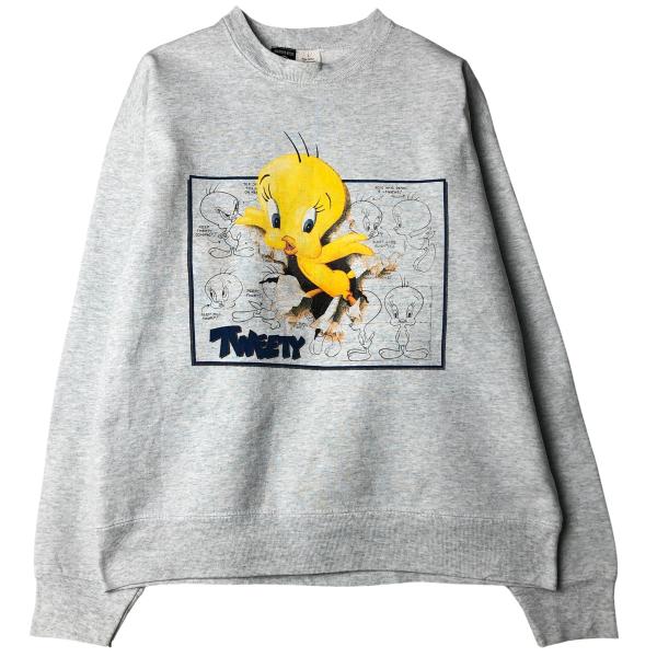 【コンディション】ランク：C【サイズ】着用感：メンズL表記サイズ：L着丈：64cm身幅：58.5cm肩幅：57.5cm袖丈：57.5cm【商品詳細】商品名：古着 90年代 WARNER BROS LOONEY TUNES ルーニーテューンズ...