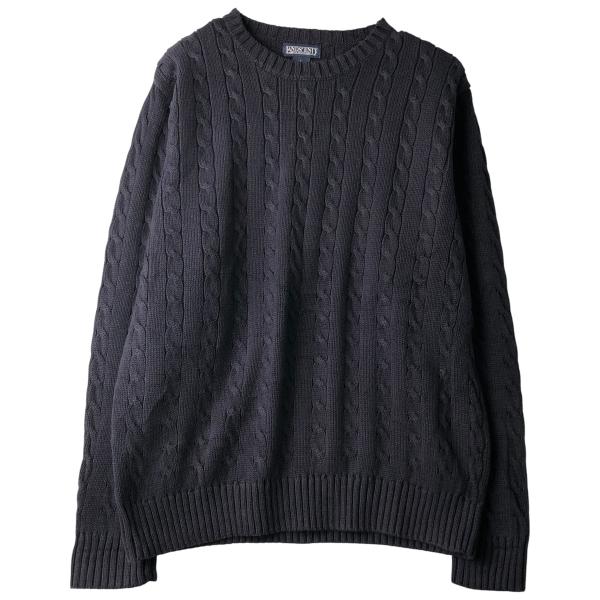 【コンディション】ランク：B【サイズ】着用感：メンズL表記サイズ：L着丈：65.5cm身幅：57cm肩幅：45.5cm袖丈：63cm【商品詳細】商品名：古着 ~00年代 ランズエンド LAND'S END コットンニットセーター メンズL相...