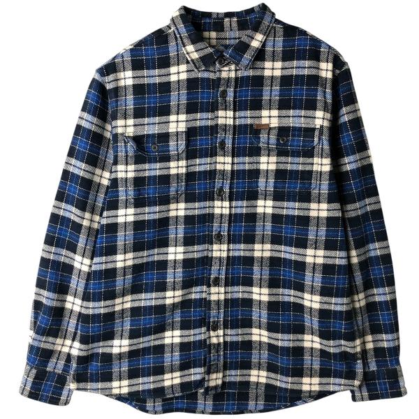 【コンディション】ランク：C【サイズ】着用感：メンズL表記サイズ：L着丈：76.5cm身幅：57cm肩幅：48cm袖丈：65.5cm【商品詳細】商品名：古着 オービス ORVIS 長袖 ヘビーネルチェックシャツ メンズL相当 /eaa607...