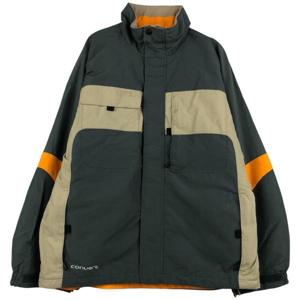 【コンディション】ランク：C【サイズ】着用感：メンズL表記サイズ：L着丈：72cm身幅：64cm裄丈：91.5cm袖丈(脇下計測)：58.5cm【商品詳細】商品名：古着 90~00年代 コロンビア Columbia convert マウンテ...