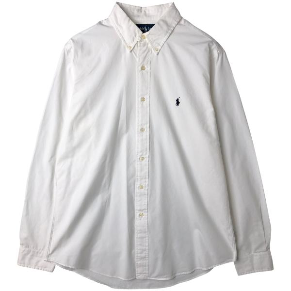 【コンディション】ランク：C【サイズ】着用感：メンズL表記サイズ：L着丈：78.5cm身幅：58cm肩幅：46cm袖丈：65cm【商品詳細】商品名：古着 ラルフローレン Ralph Lauren CUSTOM FIT 長袖 ボタンダウンシャ...