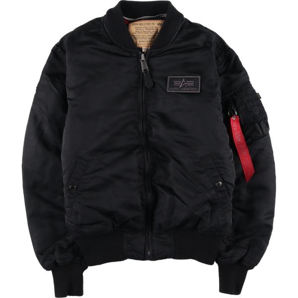 【コンディション】ランク：C【サイズ】着用感：メンズM表記サイズ：MEDIUM着丈：58.5cm身幅：55cm肩幅：46cm袖丈：62.5cm【商品詳細】商品名：古着 民間品 アルファ ALPHA MA-1タイプ 中綿入り ミリタリー フラ...