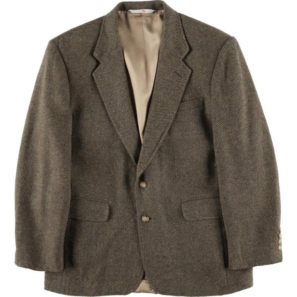 【コンディション】ランク：C【サイズ】着用感：メンズM表記サイズ：39R着丈：75cm身幅：53.5cm肩幅：48.5cm袖丈：58.5cmラペル幅：9cm【商品詳細】商品名：古着 ランズエンド LAND'S END カラーネップ ウールテ...