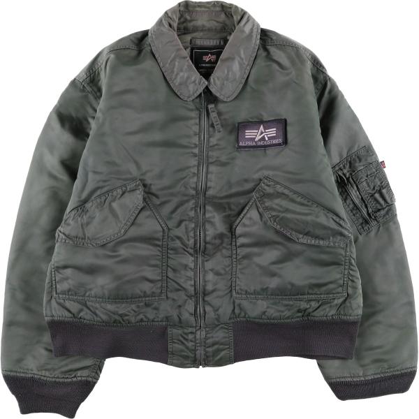 【コンディション】ランク：C【サイズ】着用感：メンズXL表記サイズ：XLARGE着丈：63cm身幅：67.5cm肩幅：56cm袖丈：69cm【商品詳細】商品名：古着 民間品 アルファ ALPHA CWU-45/Pタイプ 中綿入り ミリタリー...