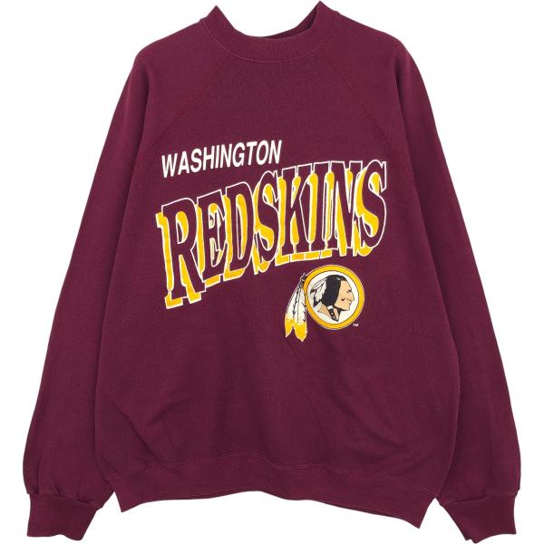 【コンディション】ランク：C【サイズ】着用感：メンズXL表記サイズ：X-LARGE着丈：63.5cm身幅：60.5cm肩幅：90cm【商品詳細】商品名：古着 90年代 タルテックス TULTEX Maximum Sweats NFL WAS...