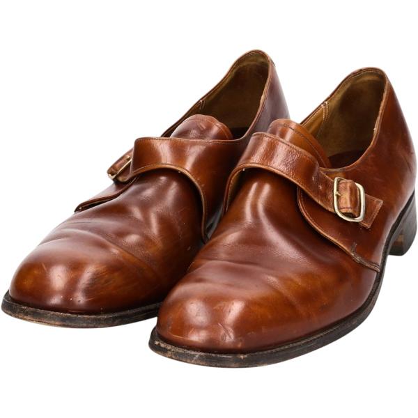 【コンディション】ランク：C【サイズ】着用感：メンズ29.5cm表記サイズ：11ヒール高さ：4cmアウトソール：32.5cmアウトソール最大幅：11.5cm【商品詳細】商品名：古着 ホワイトホール WHITEHALL モンクストラップシュー...