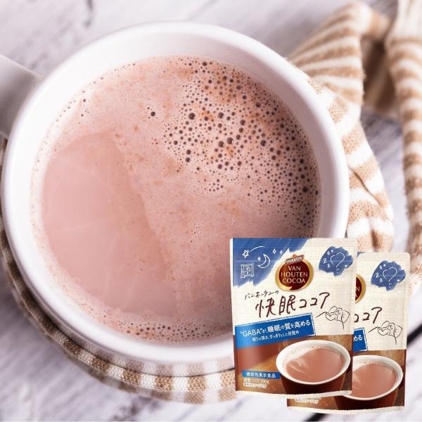 GABAが睡眠の質（眠りの深さ、すっきりとした目覚め）の改善に役立つバンホーテンのピュアココアにGABAを配合し、濃厚ながらすっきりとした味わいに仕上げました。GABAは睡眠の質（眠りの深さ、すっきりとした目覚め）の改善に役立つことが報告さ...