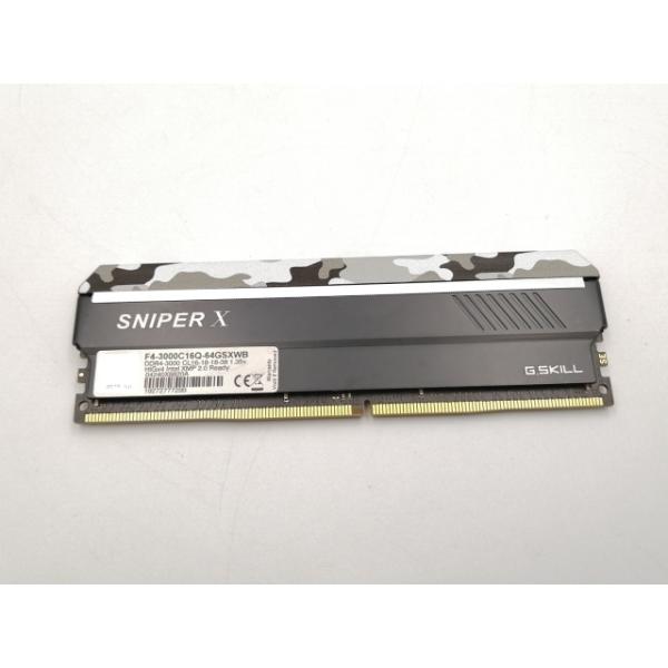 ■分類：メモリー■ランク：中古■メーカー：DDR4■製造番号：77299 77300 77301 77302 ■備考：G.SKILL(SNIPER X) 付属品：本体のみ■保証期間：１週間■注意事項：お客様のモニター発色の具合によって、実際...