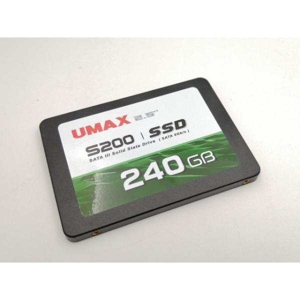 ■分類：SSD■ランク：中古■メーカー：各社2.5SSD■製造番号：4997401164171■備考：UMAX S200 S200TL240 (U98SSD240UM-LNMCMV200J3 G46) 付属品：箱、スペーサー、ユーザーズガイ...