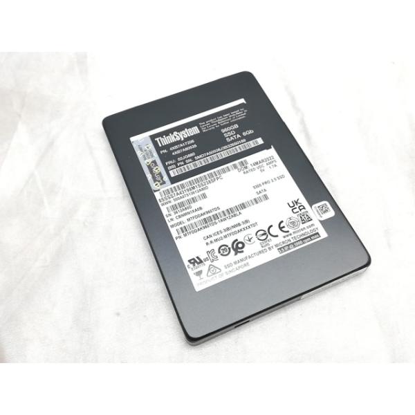 ■分類：SSD■ランク：中古■メーカー：各社2.5SSD■製造番号：3612A80D■備考：Micron MTFDDAK960TDS (Lenovo PC抜取品) 付属品：本体のみ■保証期間：１週間■注意事項：お客様のモニター発色の具合によ...