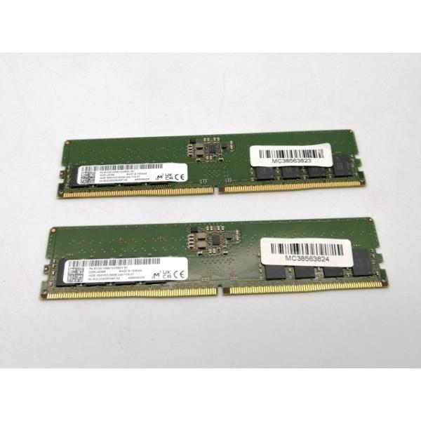 ■分類：メモリー■ランク：中古■メーカー：DDR5■製造番号：6F158 6F159■備考：Micron純正 付属品：本体のみ■保証期間：１週間■注意事項：お客様のモニター発色の具合によって、実際の商品と色合いが異なる場合があります。