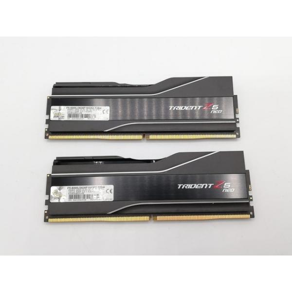 ■分類：メモリー■ランク：中古■メーカー：DDR5■製造番号：26010064527 26010064528■備考：G.SKILL TRIDENT Z5 neo DDR5 (F5-6000J3636F16GX2-TZ5N) 付属品：箱、マニ...