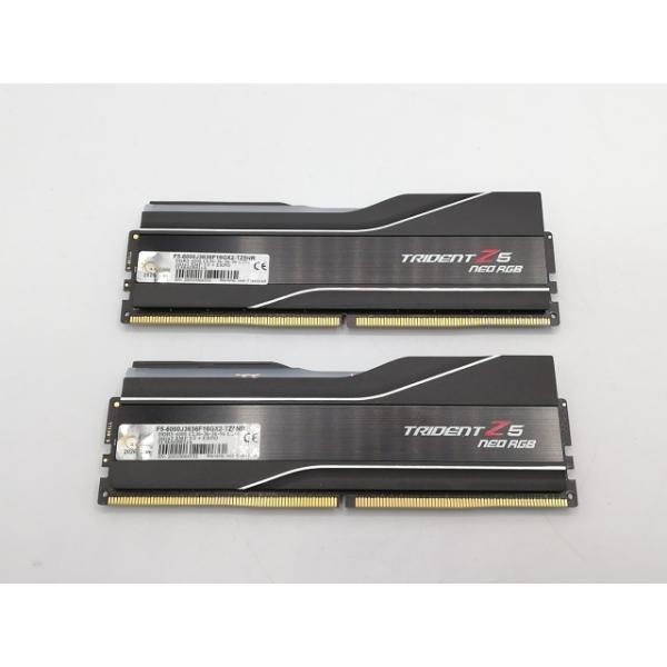 ■分類：メモリー■ランク：中古■メーカー：DDR5■製造番号：26010064531 26010064532■備考：G.SKILL TRIDENT Z5 neo RGB DDR5 (F5-6000J3636F16GX2-TZ5NR) 付属品...