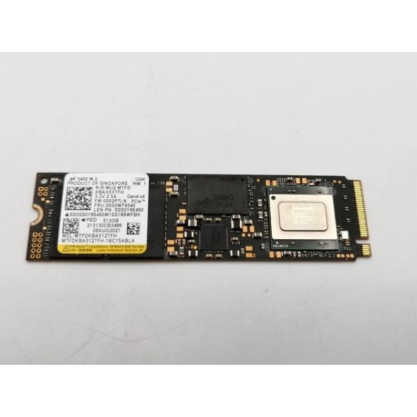 ■分類：SSD■ランク：中古■メーカー：各社■製造番号：213130CB3486■備考：Micron MTFDKBA512TFH 付属品：本体のみ■保証期間：１週間■注意事項：お客様のモニター発色の具合によって、実際の商品と色合いが異なる場...