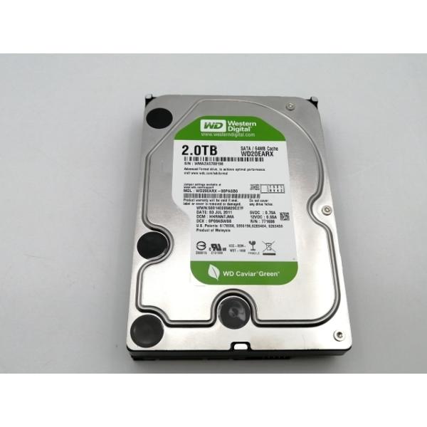 ■分類：3.5インチ 内蔵型SATA HDD■ランク：中古■メーカー：W.D.■製造番号：WMAZA5708198■備考：WD20EARX-00PASB0 付属品：本体のみ■保証期間：１週間■注意事項：お客様のモニター発色の具合によって、実...