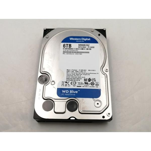 ■分類：3.5インチ 内蔵型SATA HDD■ランク：中古■メーカー：W.D.■製造番号：WX12DA0EA7EC■備考：WD60EZAZ-00SF3B0 付属品：本体のみ■保証期間：１週間■注意事項：お客様のモニター発色の具合によって、実...