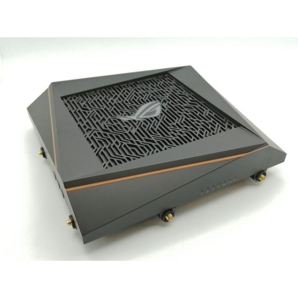 ■分類：無線LAN■ランク：中古■メーカー：ASUS■製造番号：KCIJHR000168■備考：状態：天面ロゴ一部に曲がり、端子部分ゴム部に劣化と一部欠損 付属品：箱、印刷物、アンテナ、ACアダプタ、LANケーブル■保証期間：１週間■注意事...
