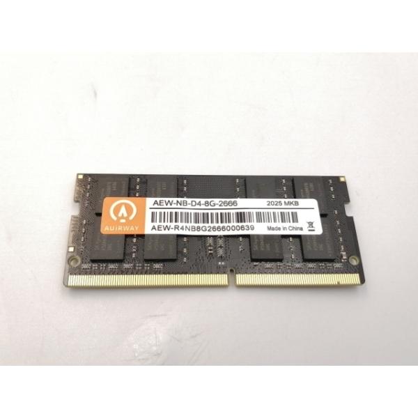 ■分類：メモリー■ランク：中古■メーカー：260PIN■製造番号：AEW-R4NB8G2666000639■備考：SKhynix/AUiRWAY 付属品：本体のみ■保証期間：１週間■注意事項：お客様のモニター発色の具合によって、実際の商品と...