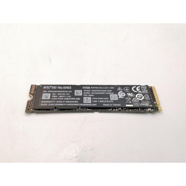 ■分類：SSD■ランク：中古■メーカー：Intel■製造番号：PHHH852602EG512H■備考：付属品：本体のみ■保証期間：１週間■注意事項：お客様のモニター発色の具合によって、実際の商品と色合いが異なる場合があります。