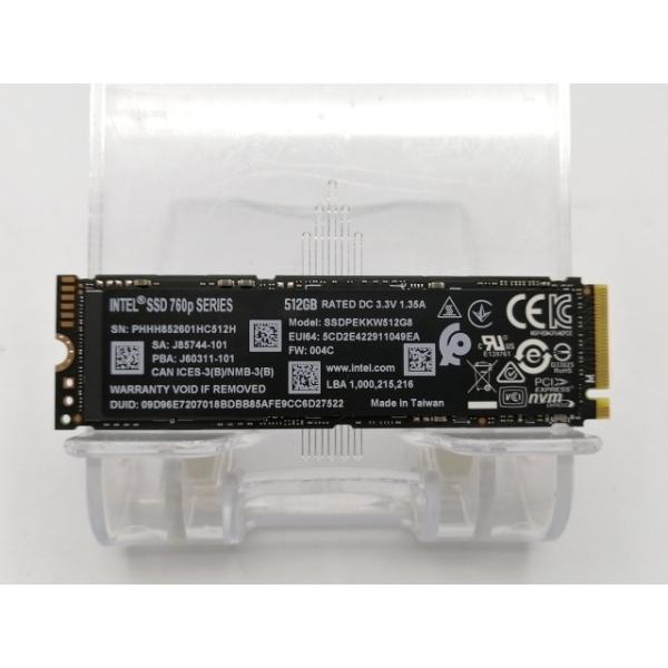 ■分類：SSD■ランク：中古■メーカー：Intel■製造番号：PHHH852601HC512H■備考：付属品：本体のみ■保証期間：１週間■注意事項：お客様のモニター発色の具合によって、実際の商品と色合いが異なる場合があります。