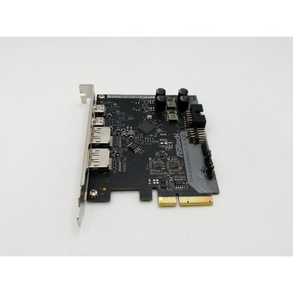 ■分類：PCI/PCIeカード■ランク：中古■メーカー：ASRock■製造番号：J5C0XB018106■備考：付属品：箱、DPケーブルx2、TBTヘッダーケーブル、USB2.0ヘッダーケーブル、セットアップディスク、クイックインストレーシ...