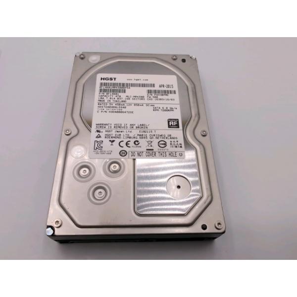 ■分類：3.5インチ 内蔵型SATA HDD■ランク：中古■メーカー：HGST■製造番号：P4H3BPMC■備考：付属品：本体のみ■保証期間：１週間■注意事項：お客様のモニター発色の具合によって、実際の商品と色合いが異なる場合があります。